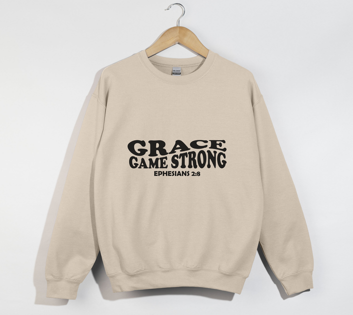 Grace Game Strong - Christian Sweatshirt | Evercardia