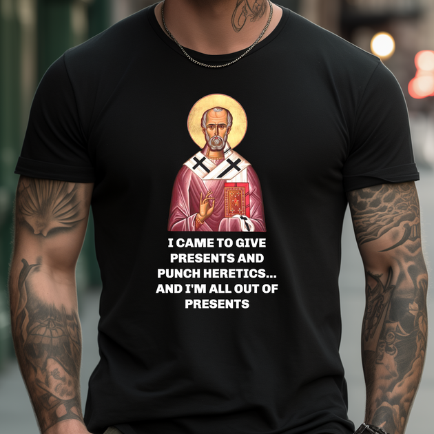 St Nicholas Funny Meme Unisex Tee | Evercardia